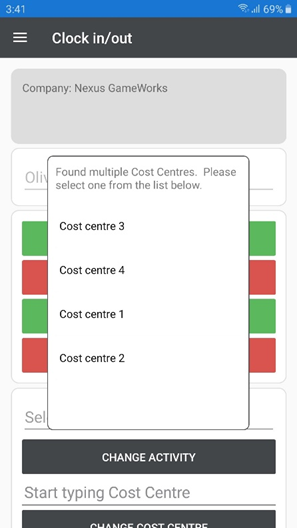 Setting up Multiple Cost Centres for Mobile Clocking – Chronicle Computing