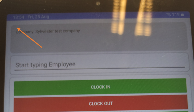 Enabling screen lock feature on the tablet – Chronicle Computing