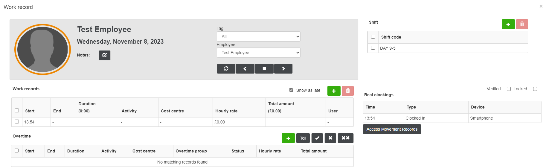 How to clock in an employee on the Chronicle Managers App – Chronicle Computing