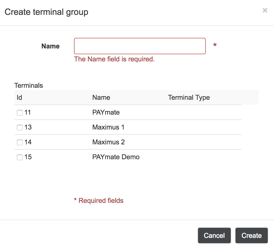 Creating and assigning Terminal Groups – Chronicle Computing