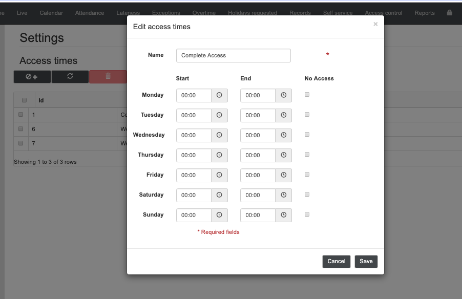 Access Times – Chronicle Computing