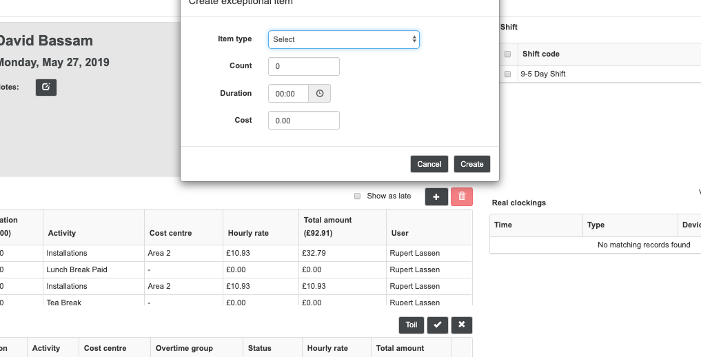 Exceptional Items – Chronicle Computing