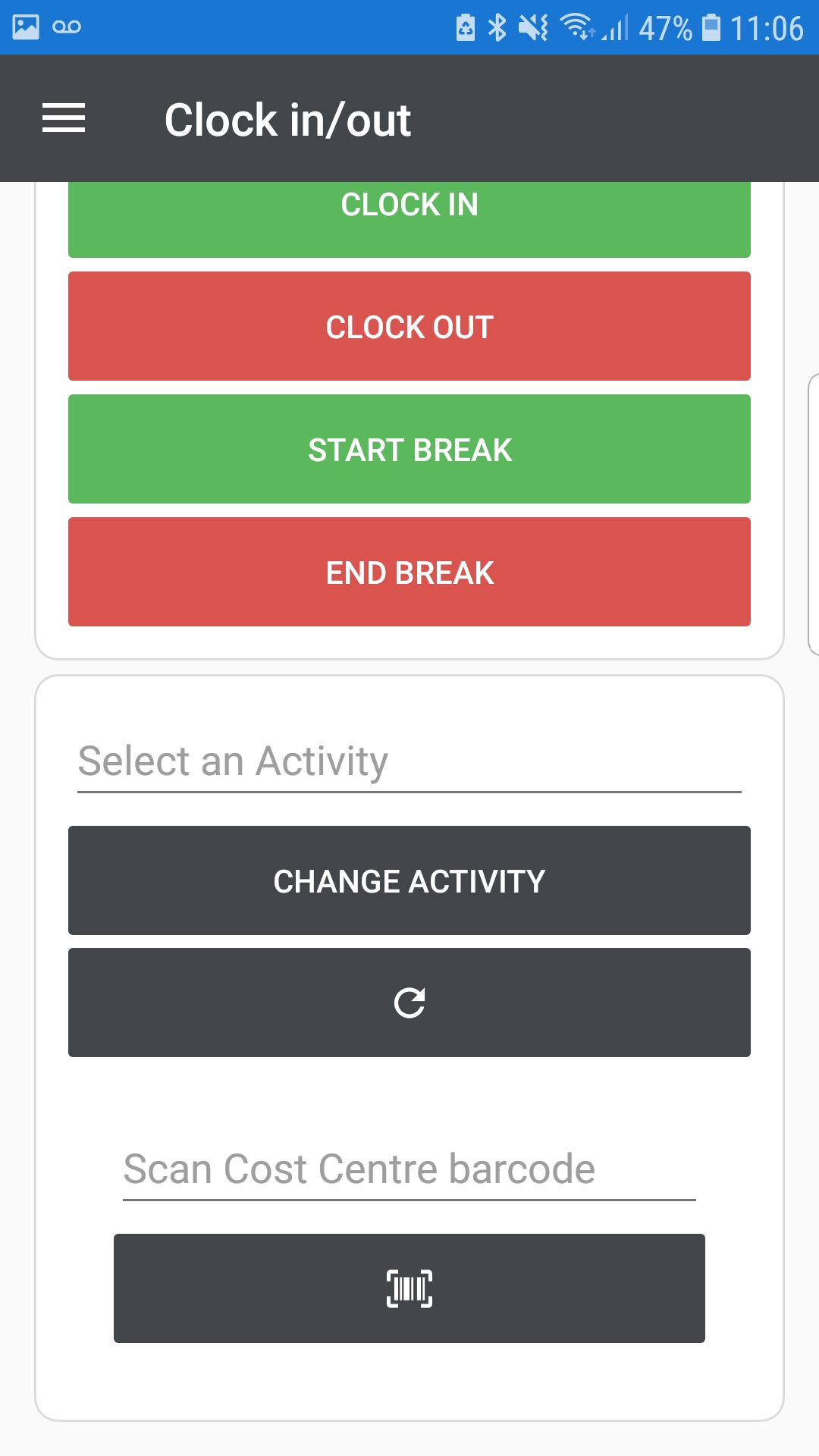 Using the Barcode Scanner to change Cost Centre using the Chronicle Mobile app – Chronicle Computing