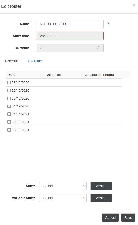 How to set up a Roster – Chronicle Computing