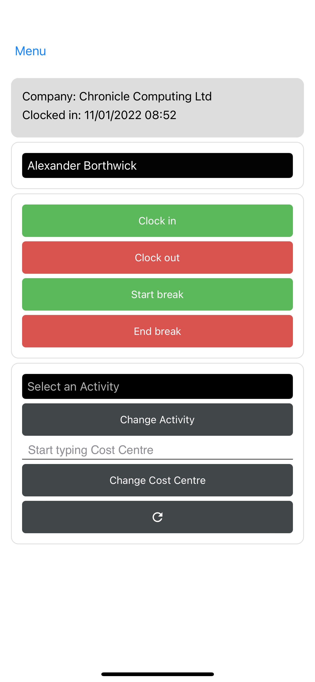 Setting shift availability through the mobile app – Chronicle Computing