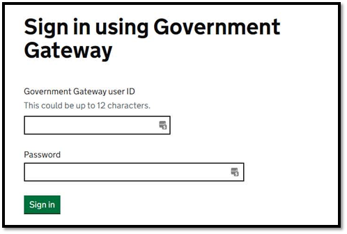 Government Gateway Credentials – Chronicle Computing