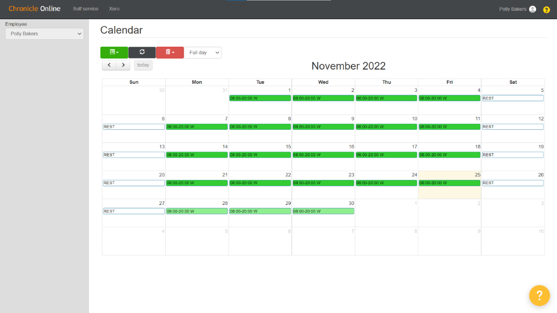 How to request a holiday in Self-Service – Chronicle Computing