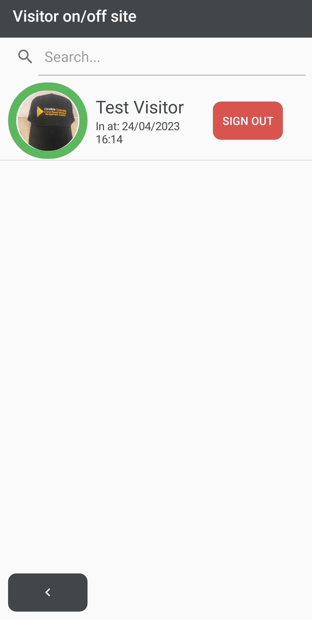 Visitor Module – Chronicle Computing